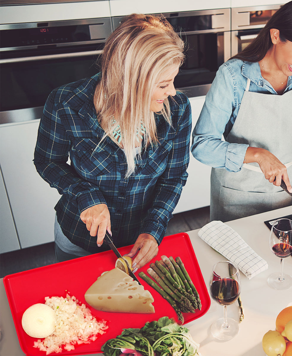Chop Keeper® Chopping Tray with Raised Sides 3-Pack – Argee® Corporation